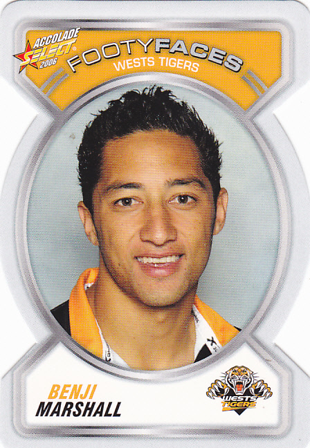 2006 Accolade FF148 Footy Face - Benji Marshall - Footy Funaddicts